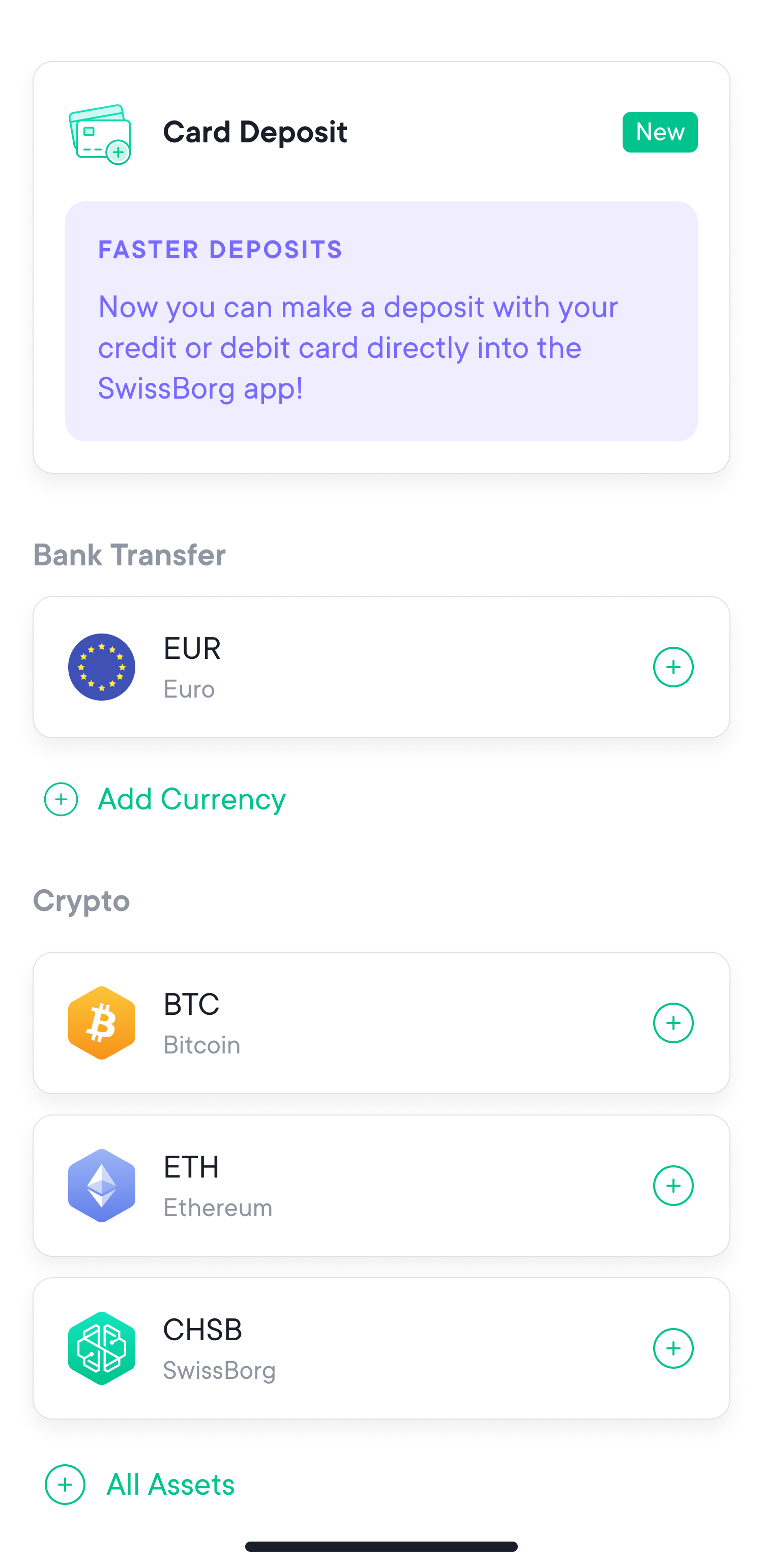 Buy Crypto with Your Credit or Debit Card Instantly | SwissBorg